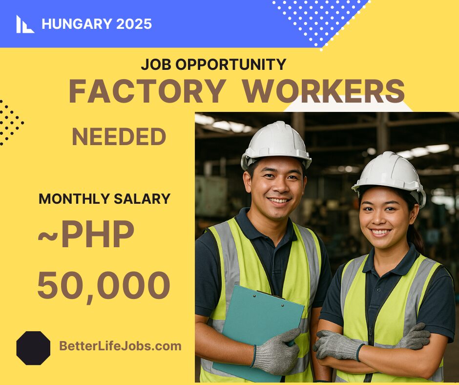 factory worker job hungary 2025 - BetterLifeJobs